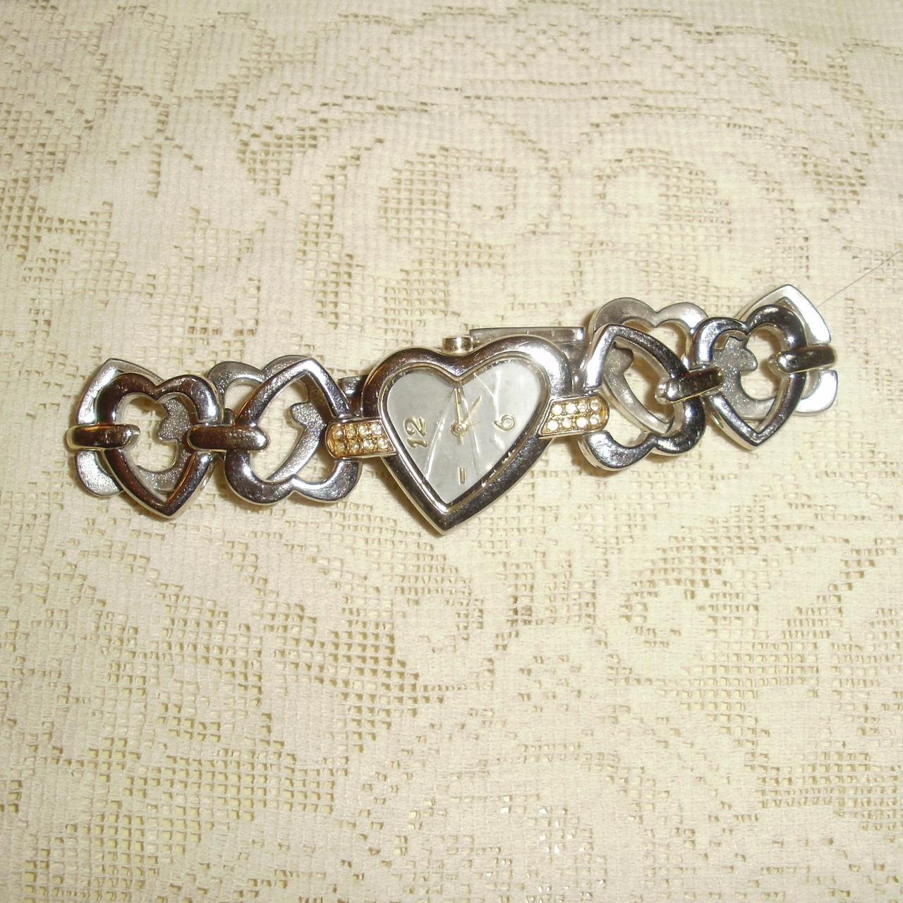 cutest heart watch with heart band and face it is... - Depop