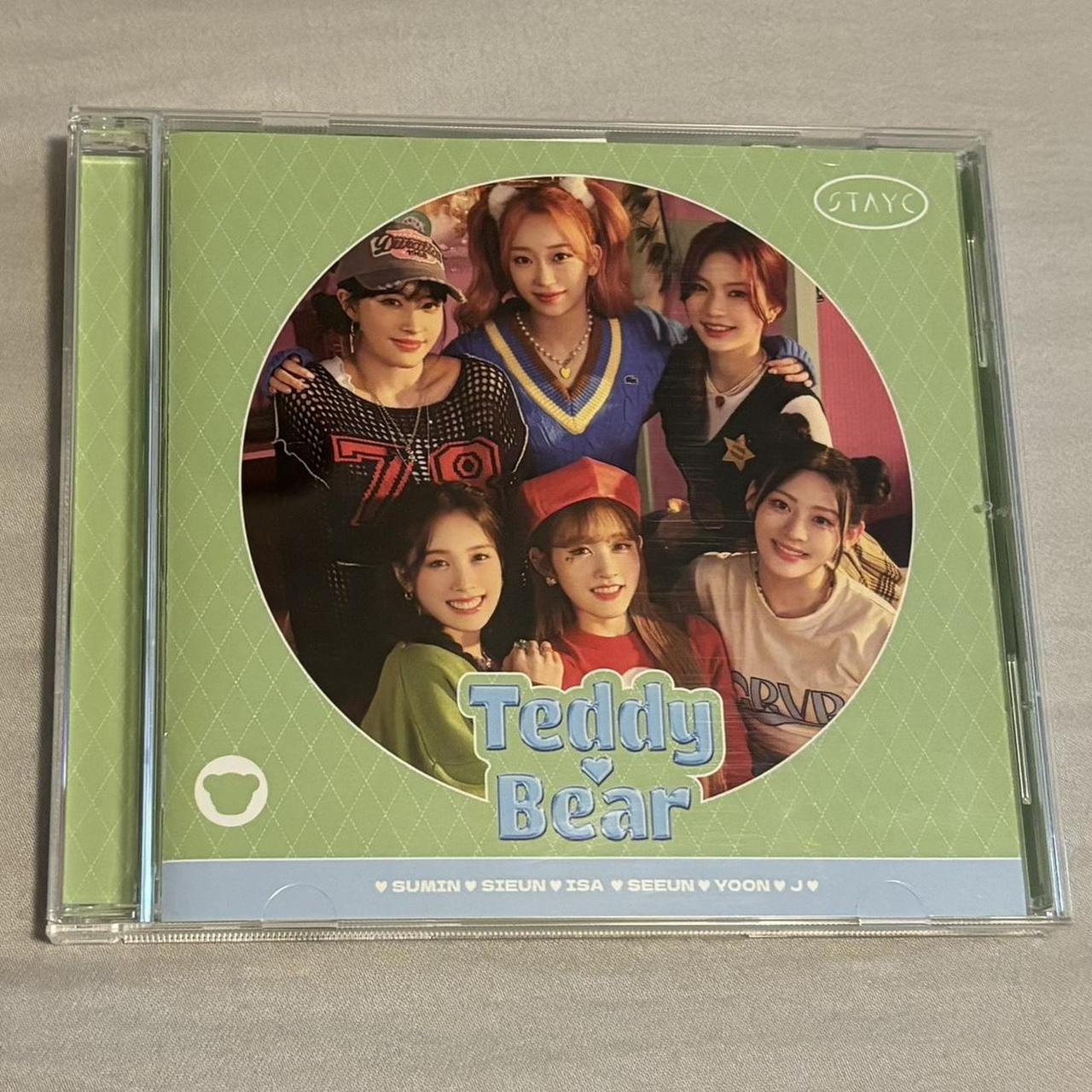stayc teddy bear japan compact cd comes with cd and... - Depop