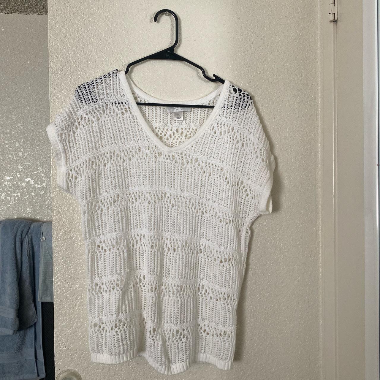 Cute white layering piece! So comfy and perfect for... - Depop