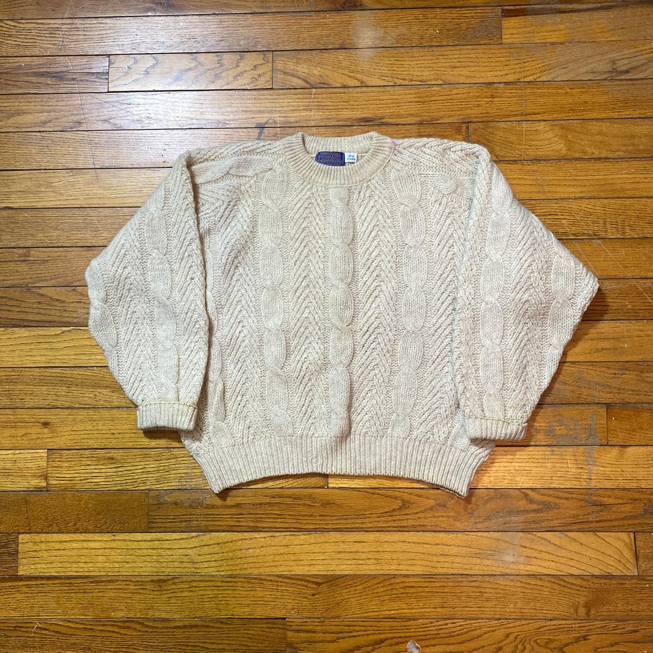 Vintage Pendleton wool knit sweater 70s/80s Size L... - Depop
