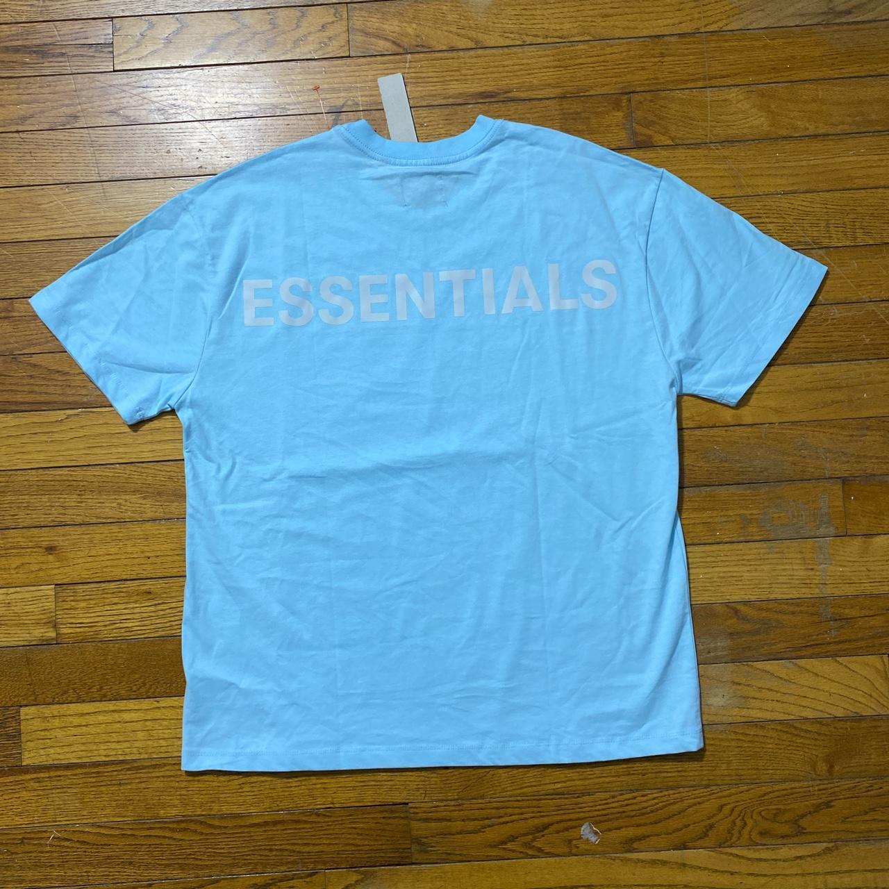 Essentials Men's Blue T-shirt | Depop