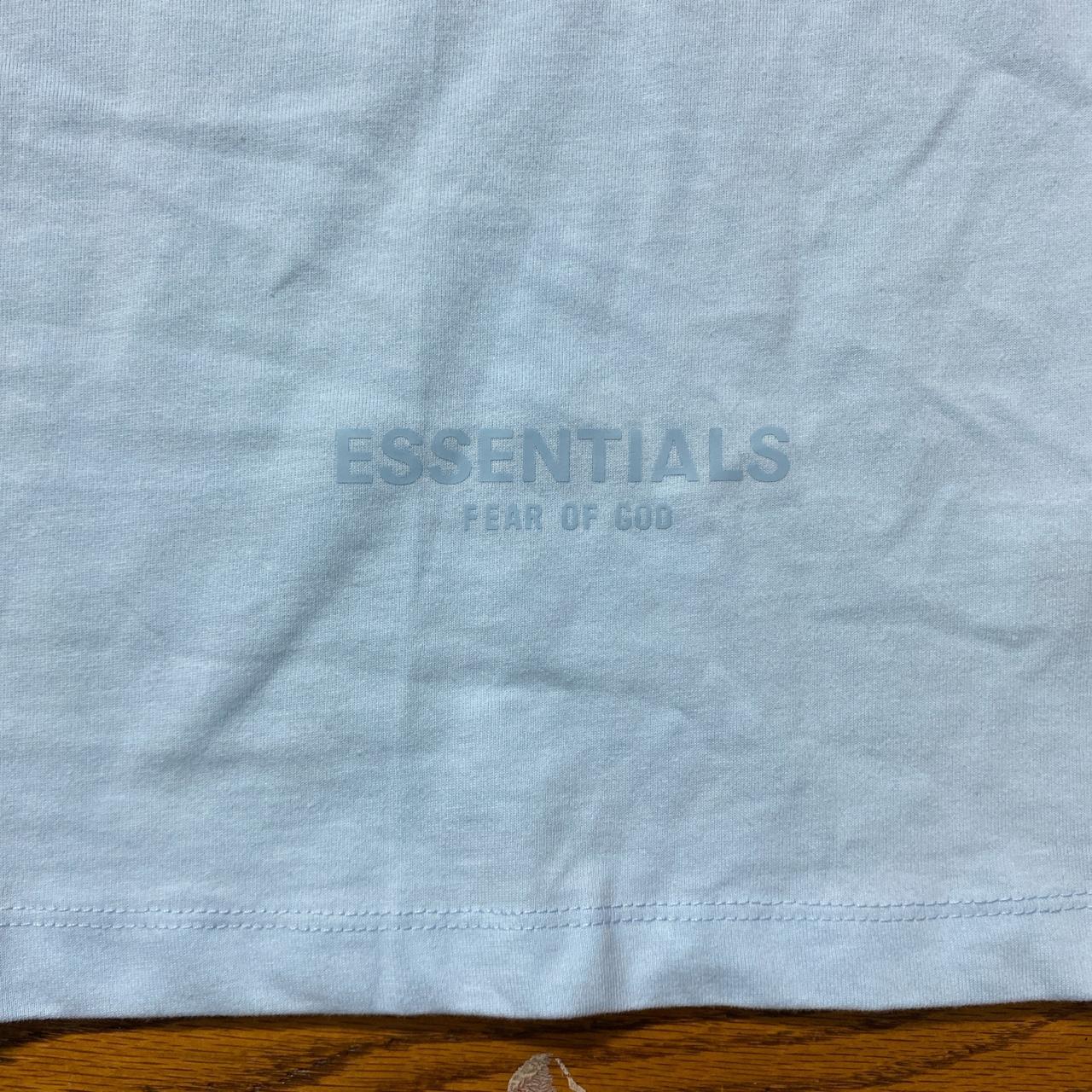 Essentials Men's Blue T-shirt | Depop