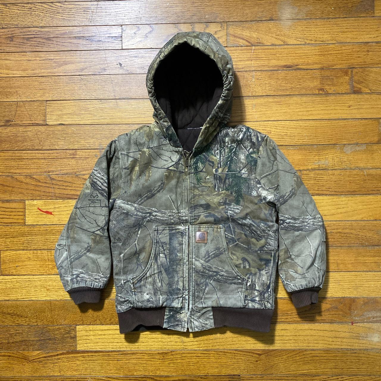 Carhartt realtree camo hooded active work jacket... - Depop