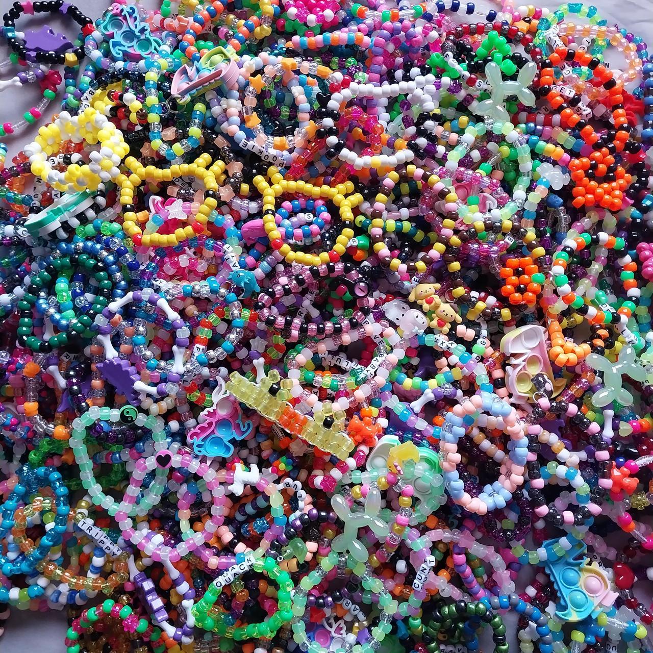 LARGE Kandi Pack Comes with Surprise Mix of Kandi 12... - Depop