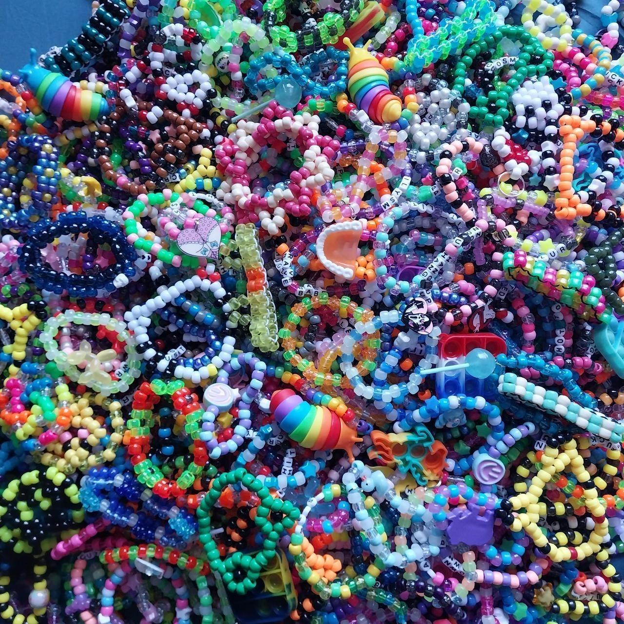 LARGE Kandi Pack Comes with Surprise Mix of Kandi 12... | Depop