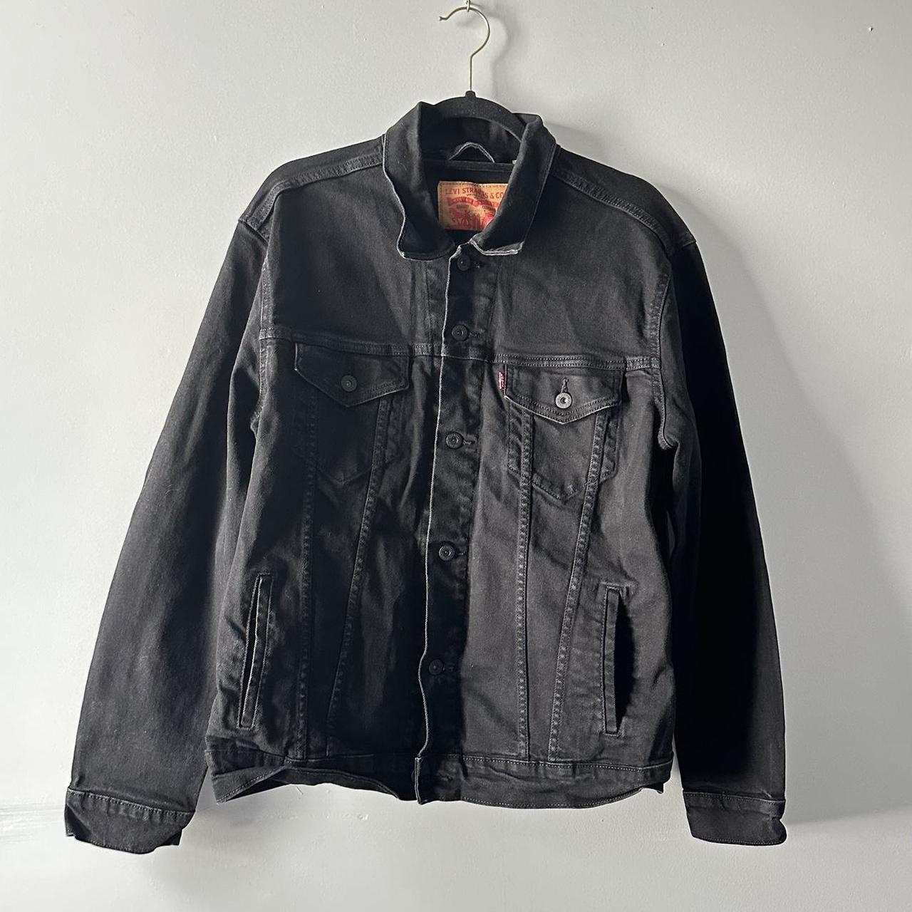 Black Levi’s Jean jacket Classic fit 100%... - Depop