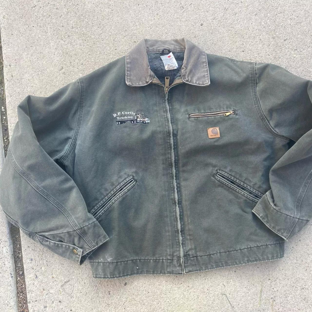 Carhartt J97 MOS Detroit Jacket Large Moss Green... - Depop