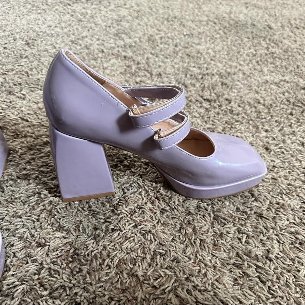 Selling these purple platform Mary Jane’s. Brand new... - Depop