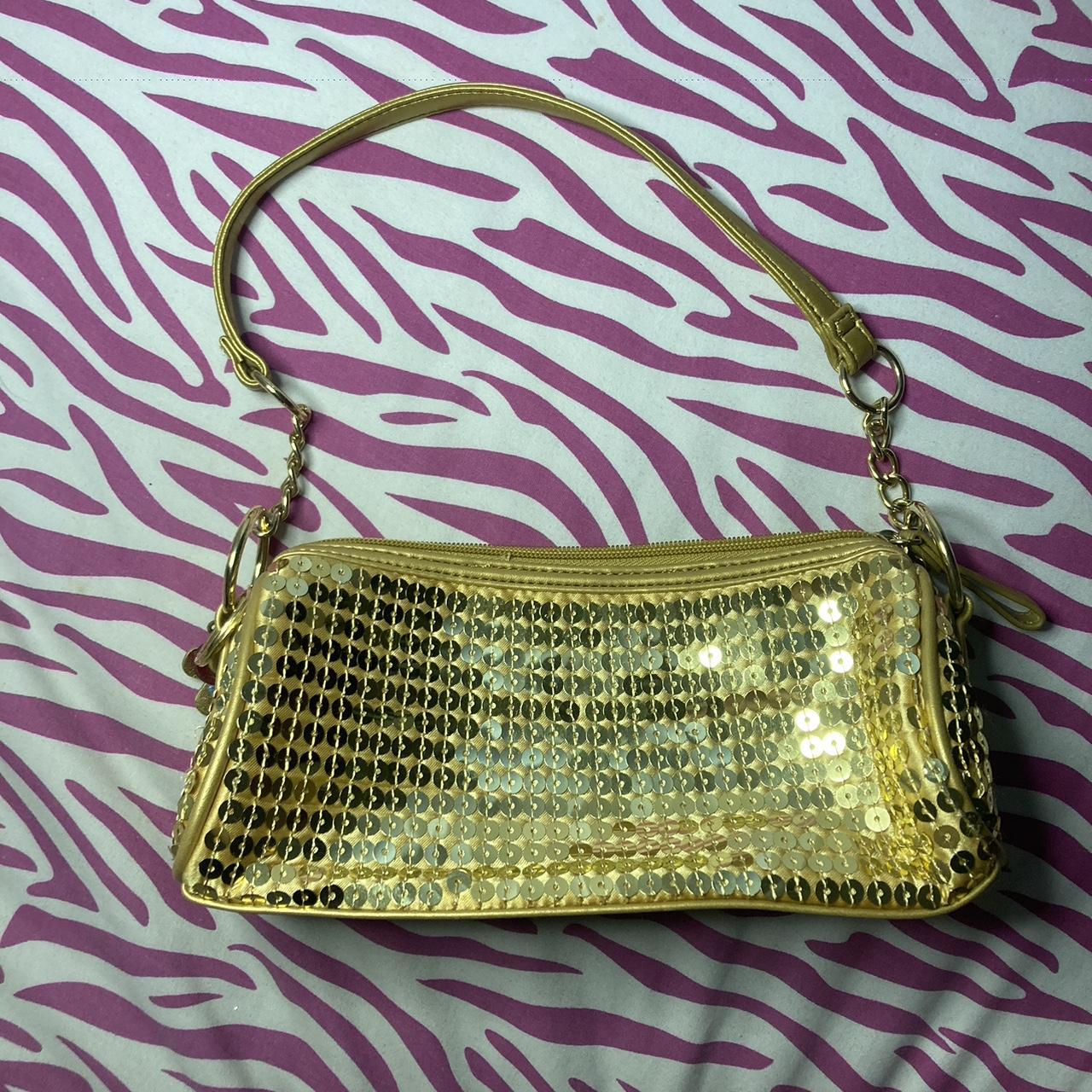 Gold bag Loveddd his purse but I gotta make room... - Depop