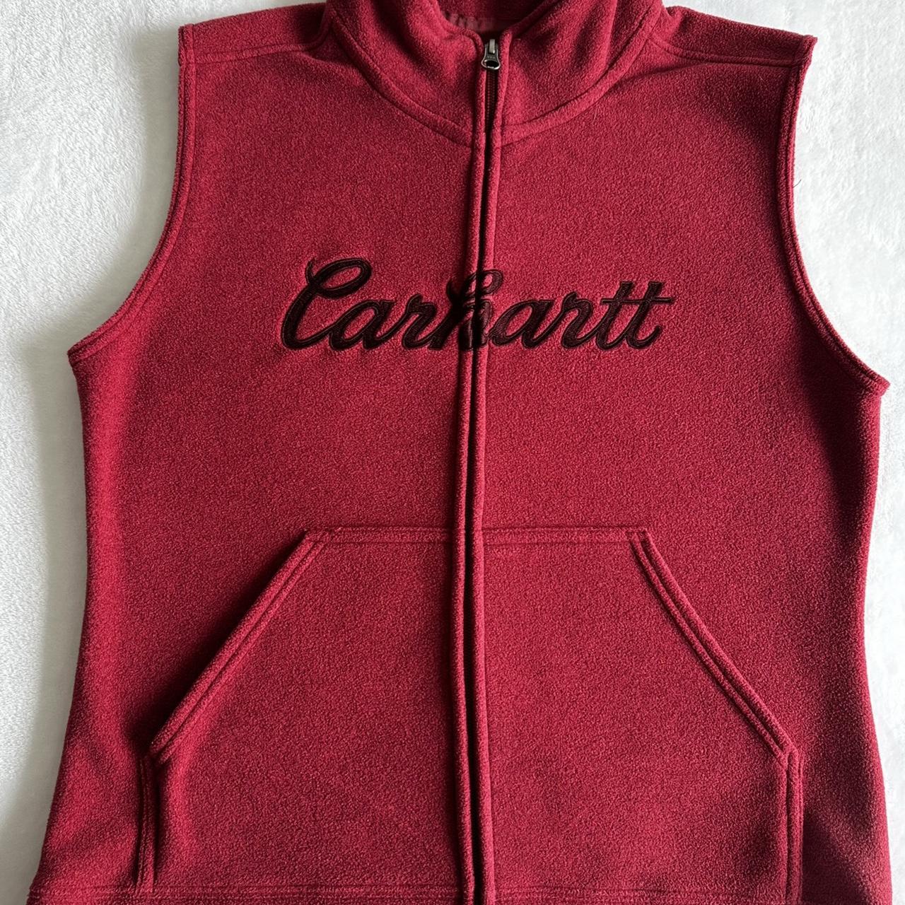 Carhartt Vest! Never Worn!! •Color: Subtle Red... - Depop