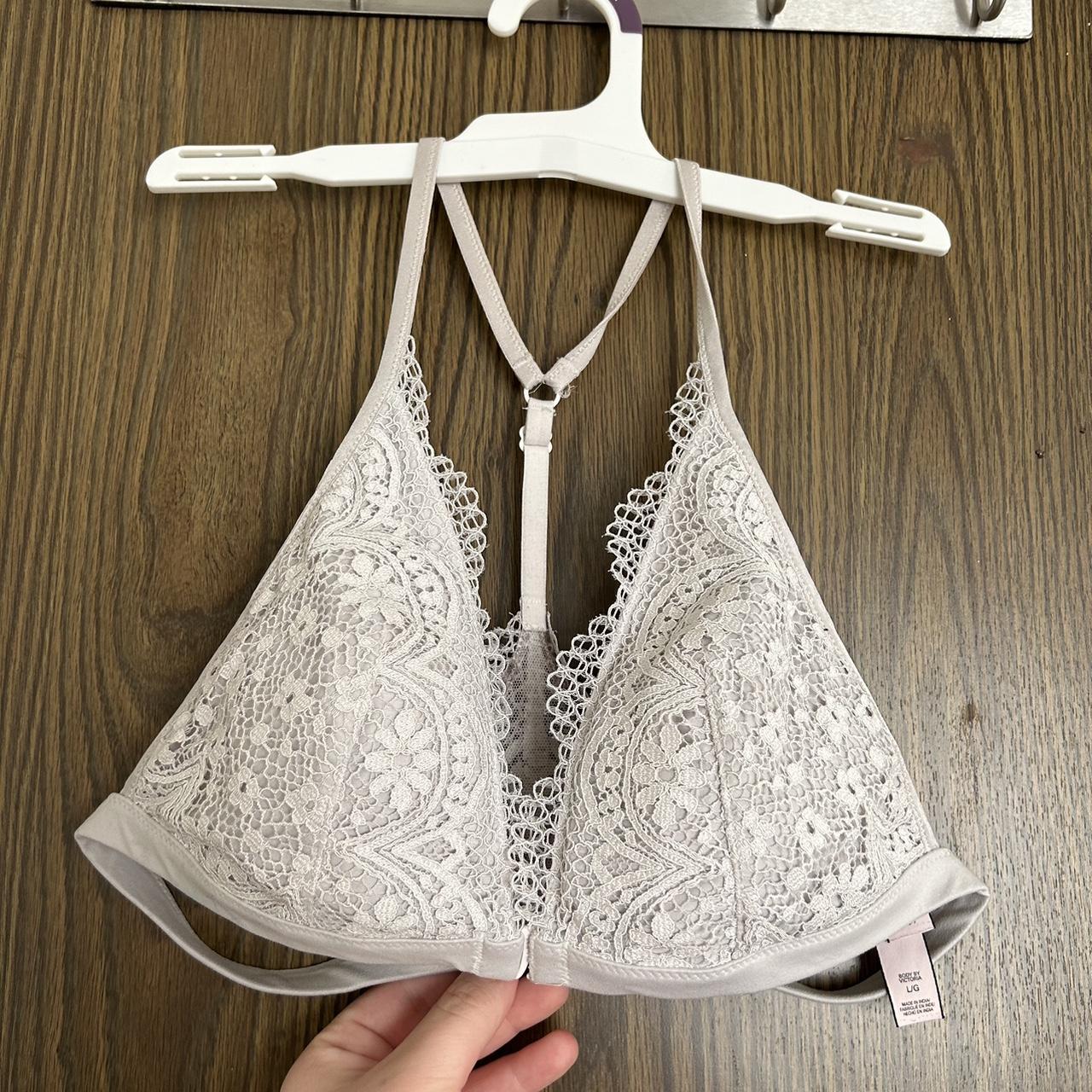 Victorias Secret Womens White Bra Depop
