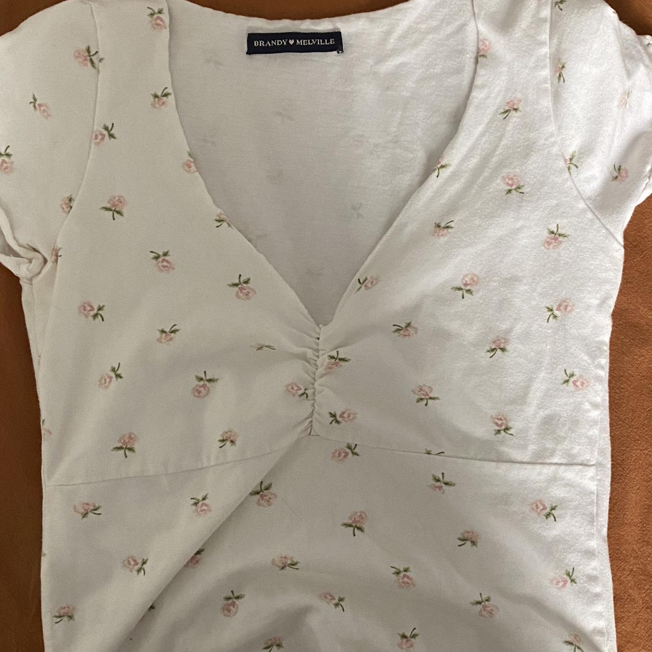 Brandy Pink Floral Top Floral Brandy Depop