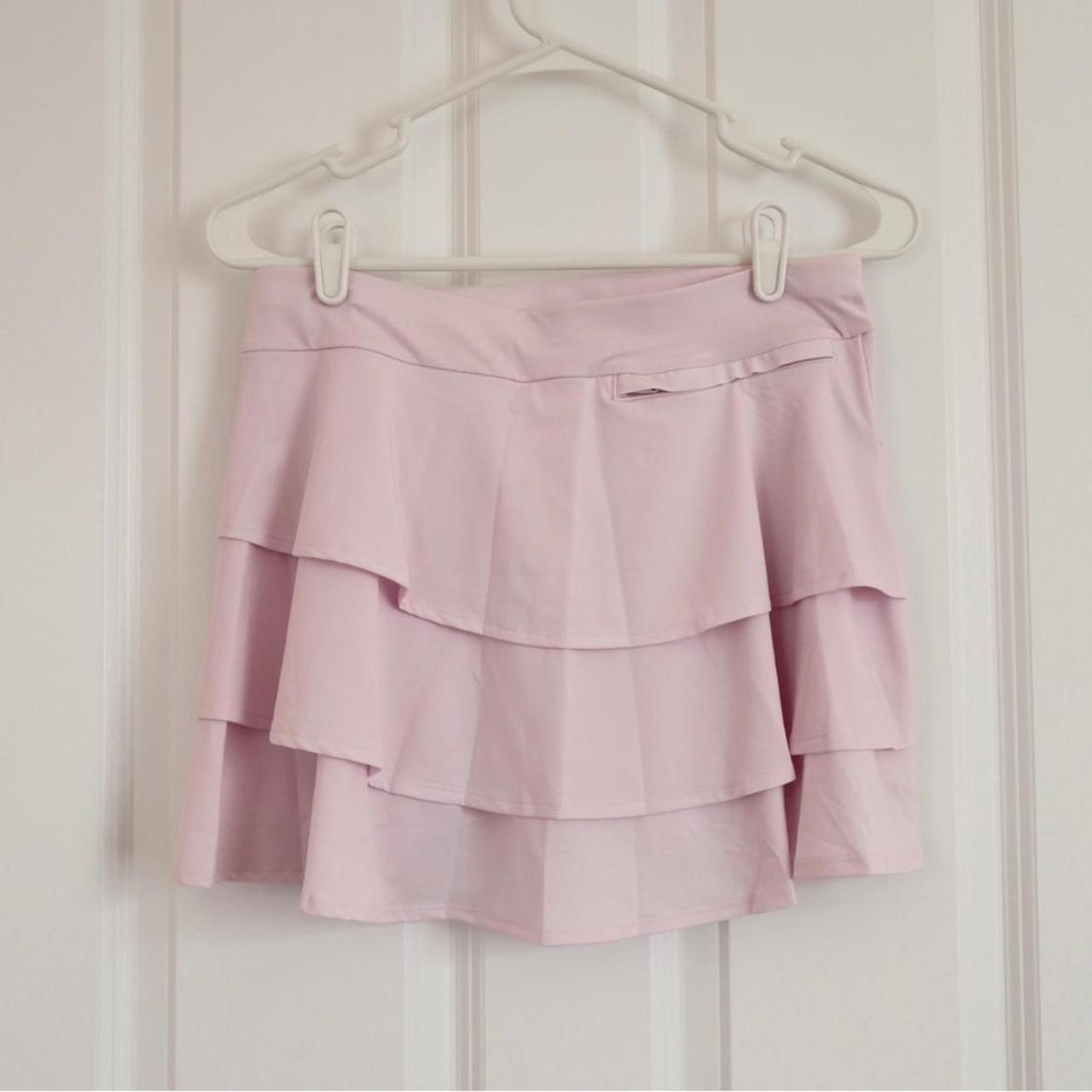 Adidas Almost Pink Ruffle Skort - In perfect NWT... - Depop
