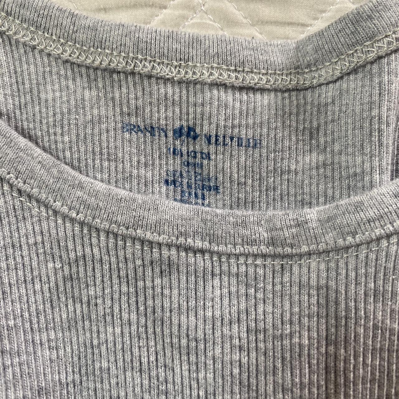 Thrifted brandy Melville heather gray top! One size... - Depop