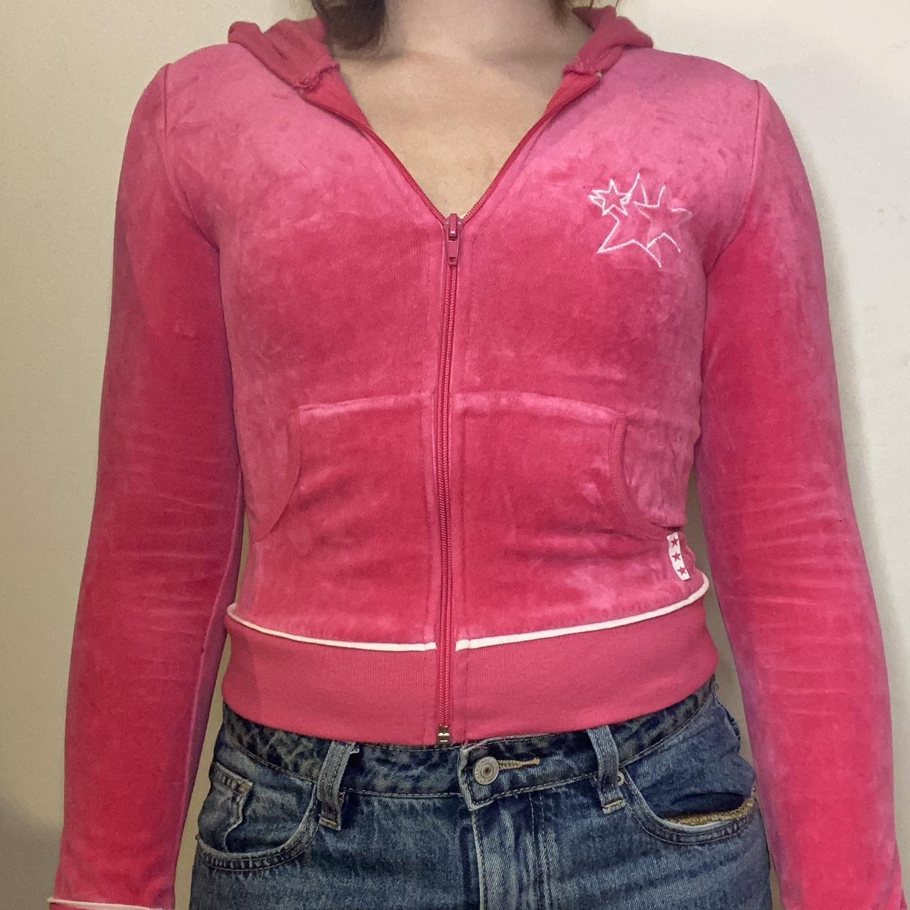 💖 y2k hot pink velvet jacket. Vintage Supré genuine... - Depop