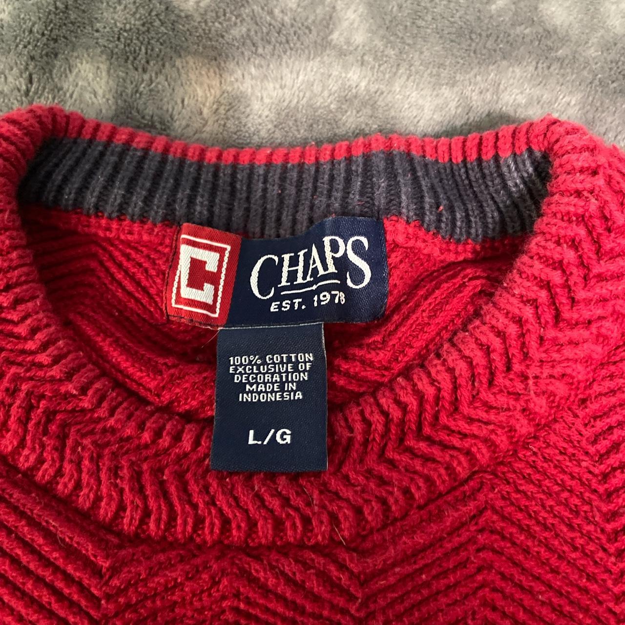 Red chaps sweater Size large - Depop