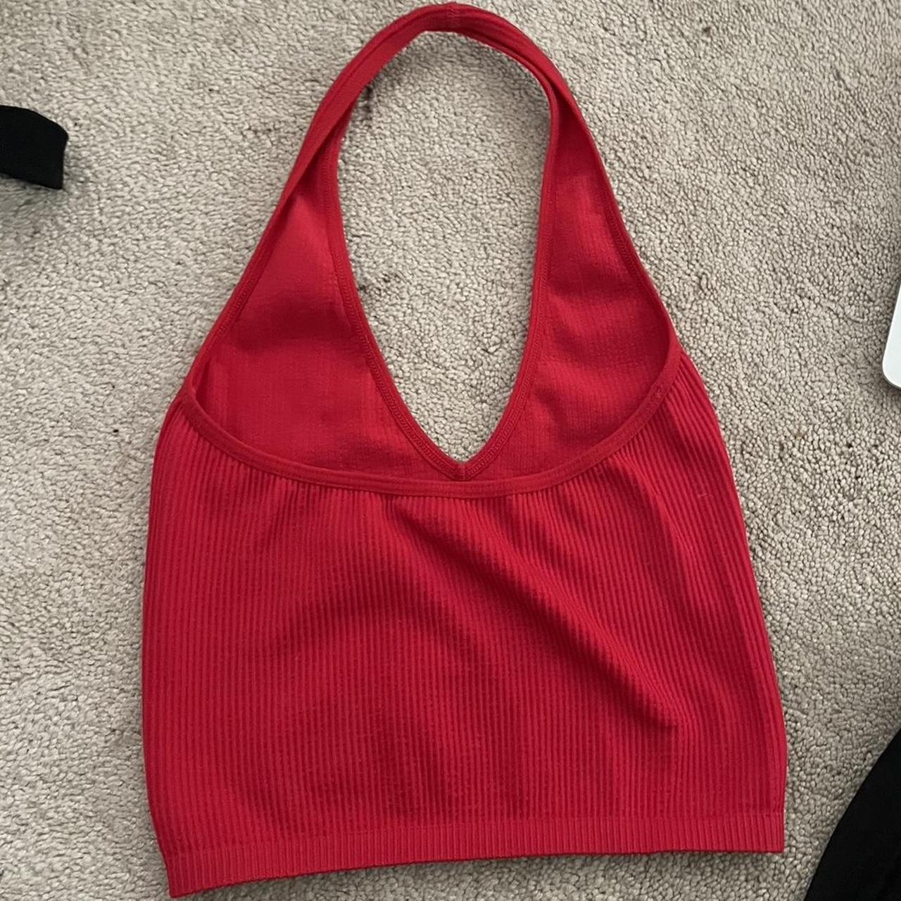 GLASSONS Red Haulter top Size xs/s - Depop