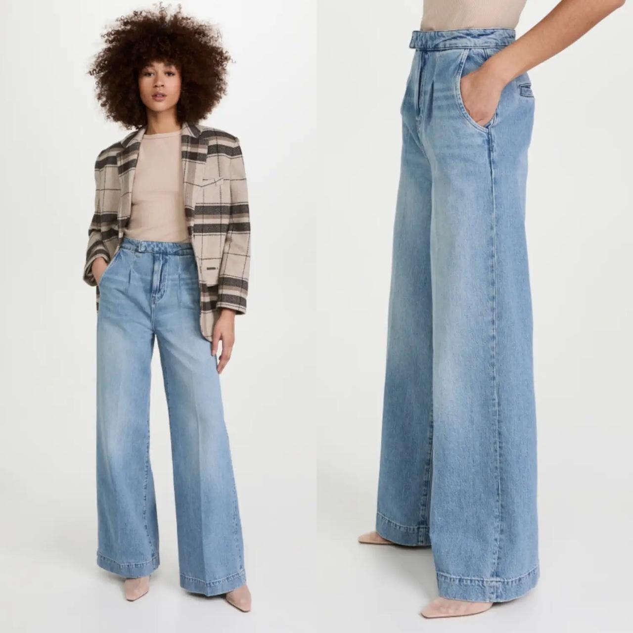 Brand | Triarchy Details | Pleated Denim Trousers... - Depop