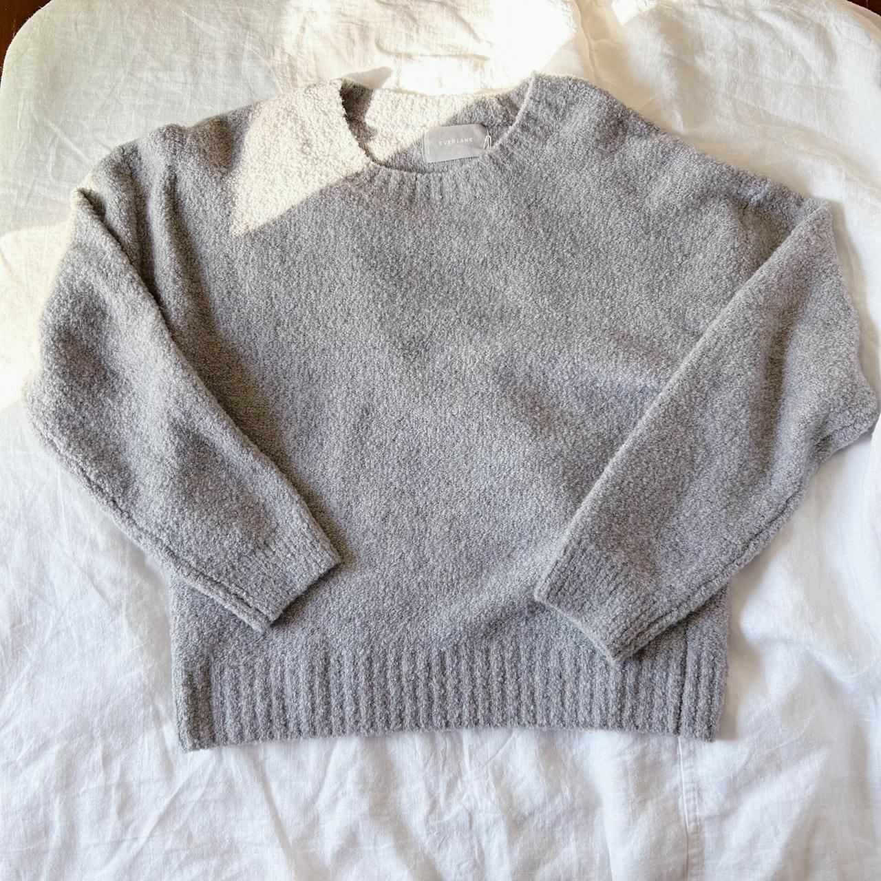 Brand | Everlane Marled Gray Sweater Wool Blend Sz... - Depop