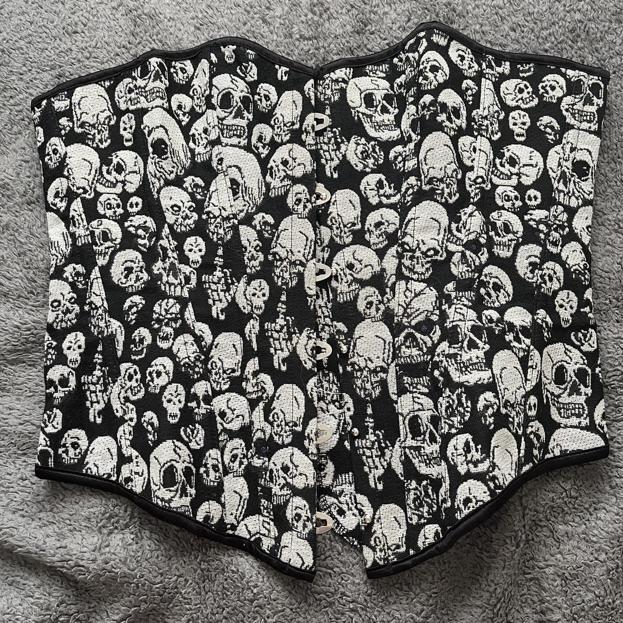 gorgeous skull corset size L (12-14) but is very... - Depop