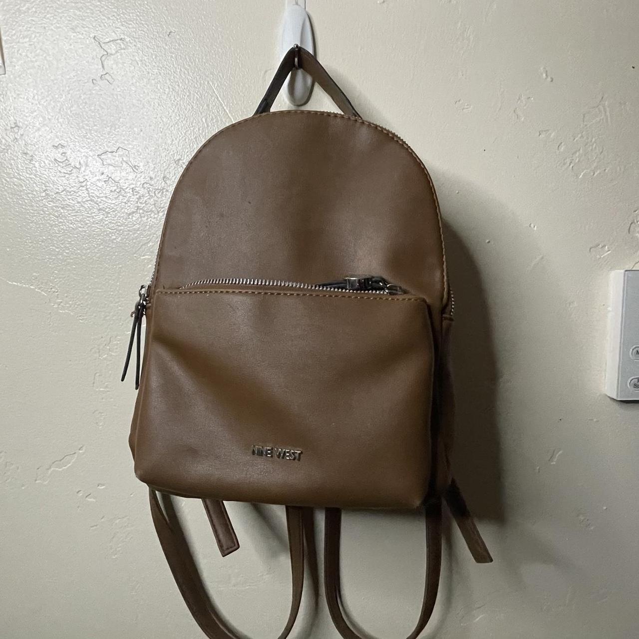 Small brown Nine West backpack! Used like new! I’ve... - Depop