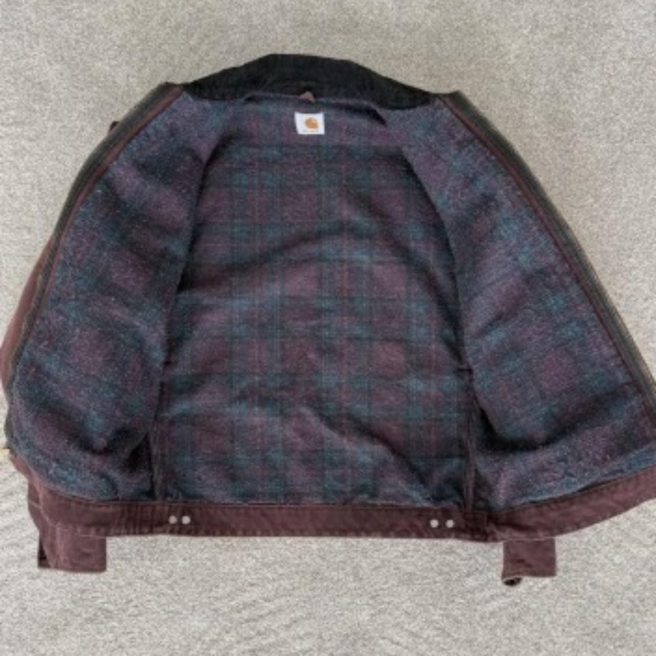 The Carhartt Detroit Jacket J43 BRG (Brown) Medium... - Depop