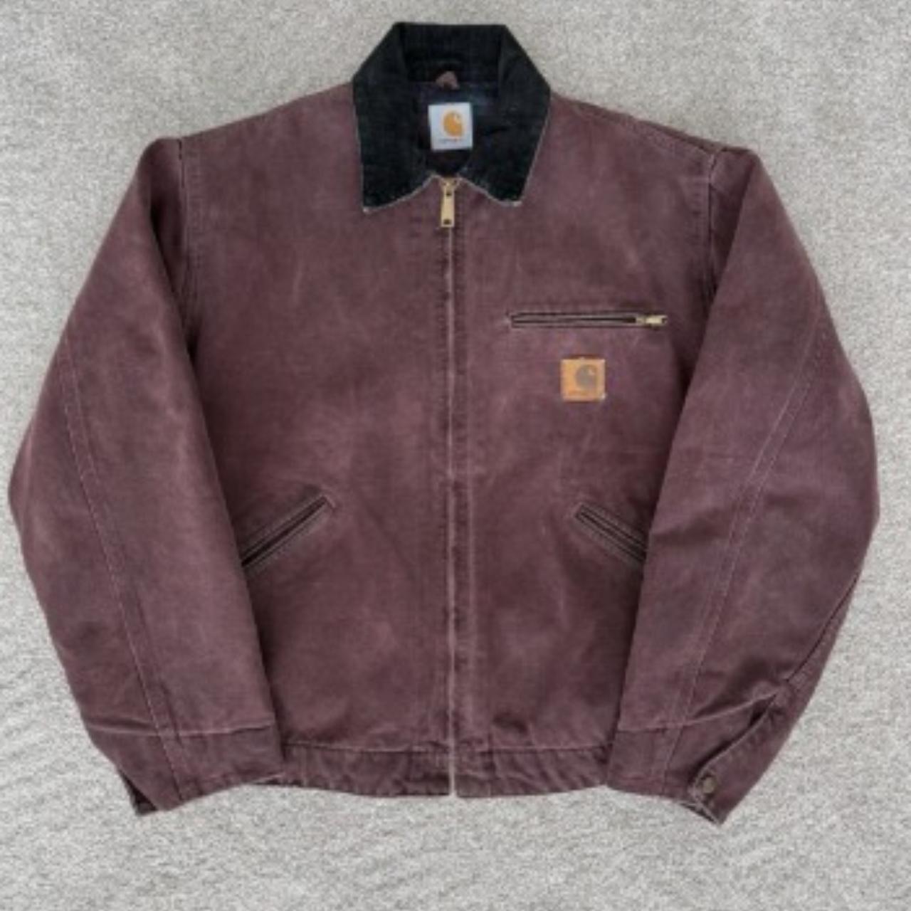 The Carhartt Detroit Jacket J43 BRG (Brown) Medium... - Depop