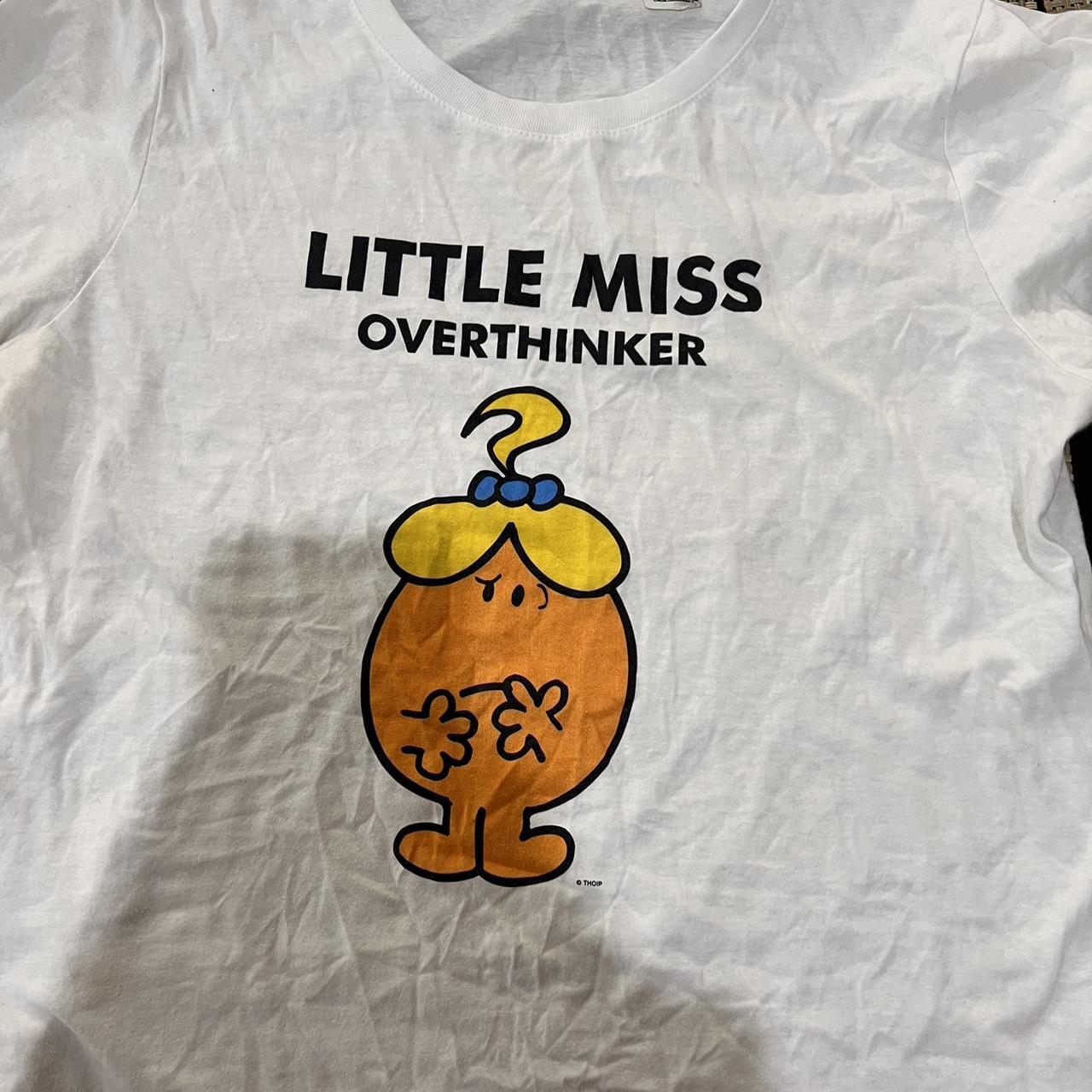 little miss overthinker tee work once size M... - Depop