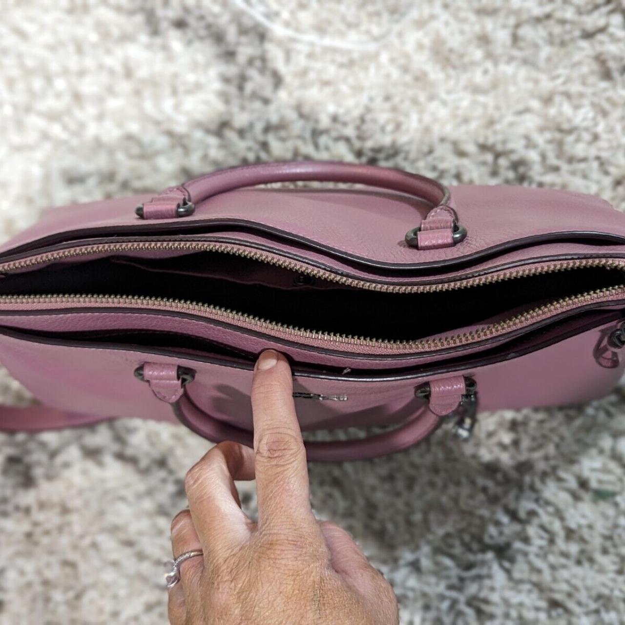 New COACH 778884 Mia Pink Rose LEATHER Satchel BAG... - Depop