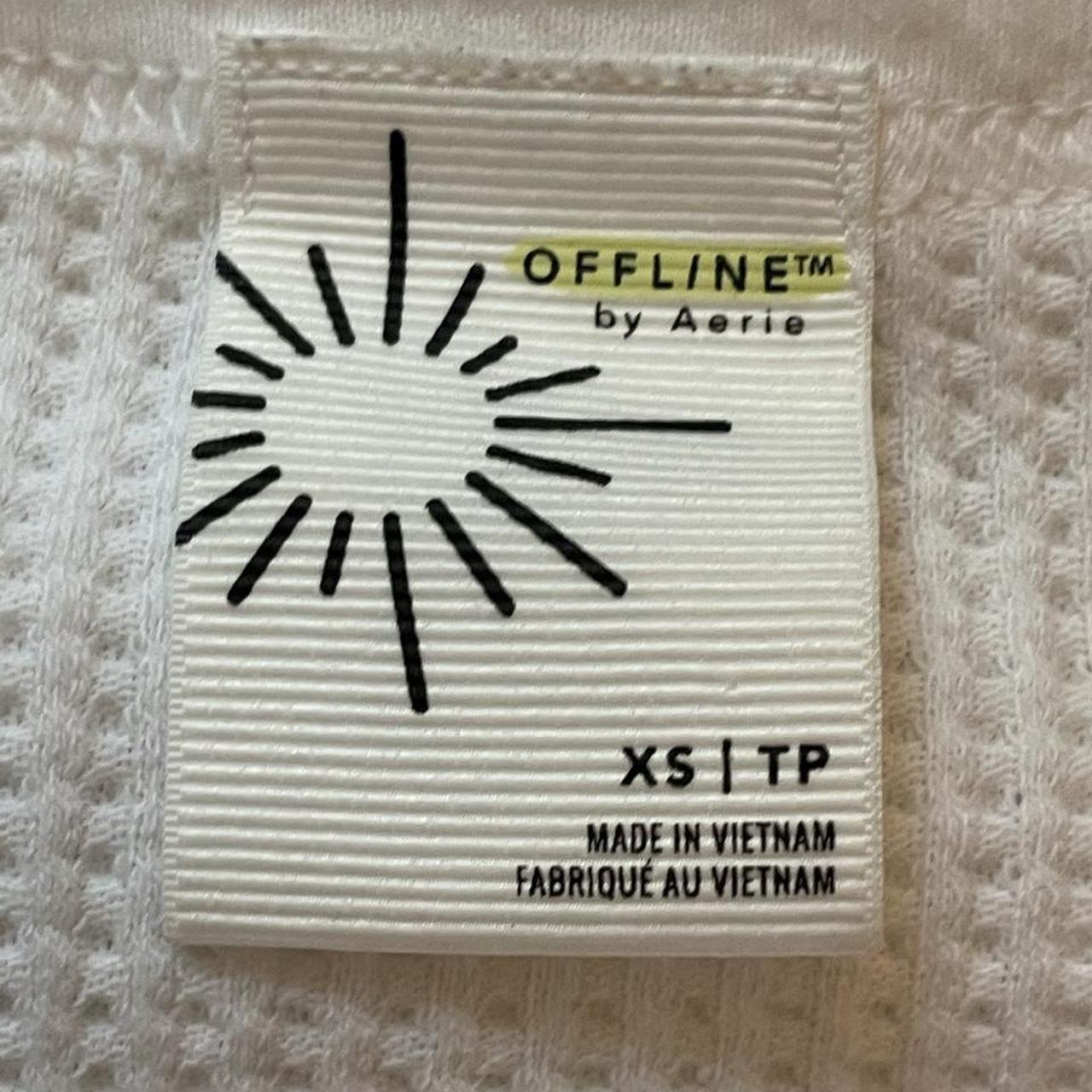 Aerie (Offline) Size: xs Long sleeve Waffle knit... - Depop