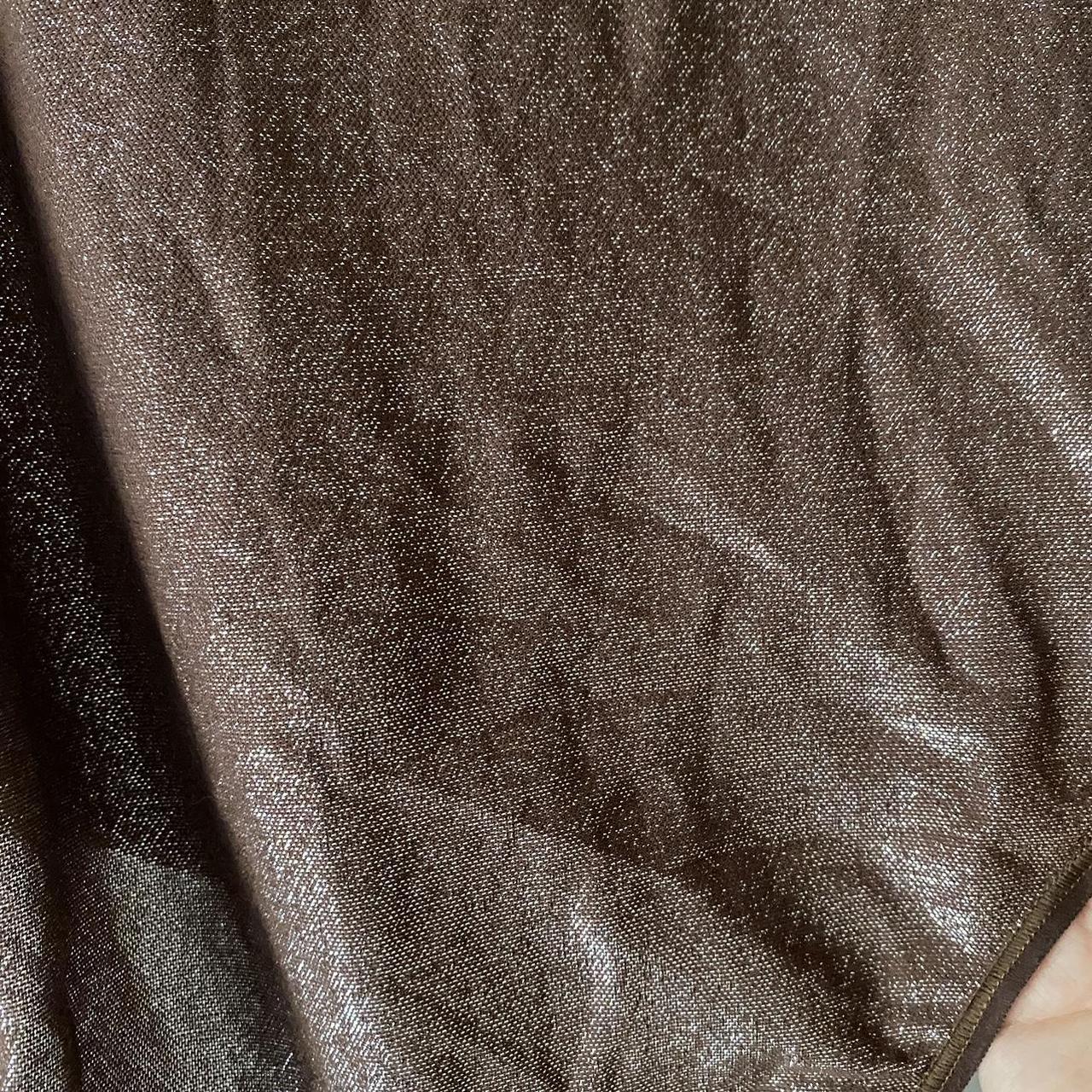 skims shiny cocoa thong bodysuit size medium new... - Depop