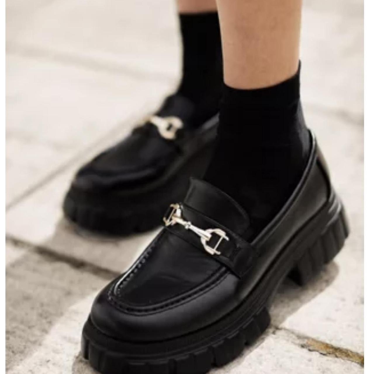 These cute pair of loafers from Asos. Size 4 but it... - Depop