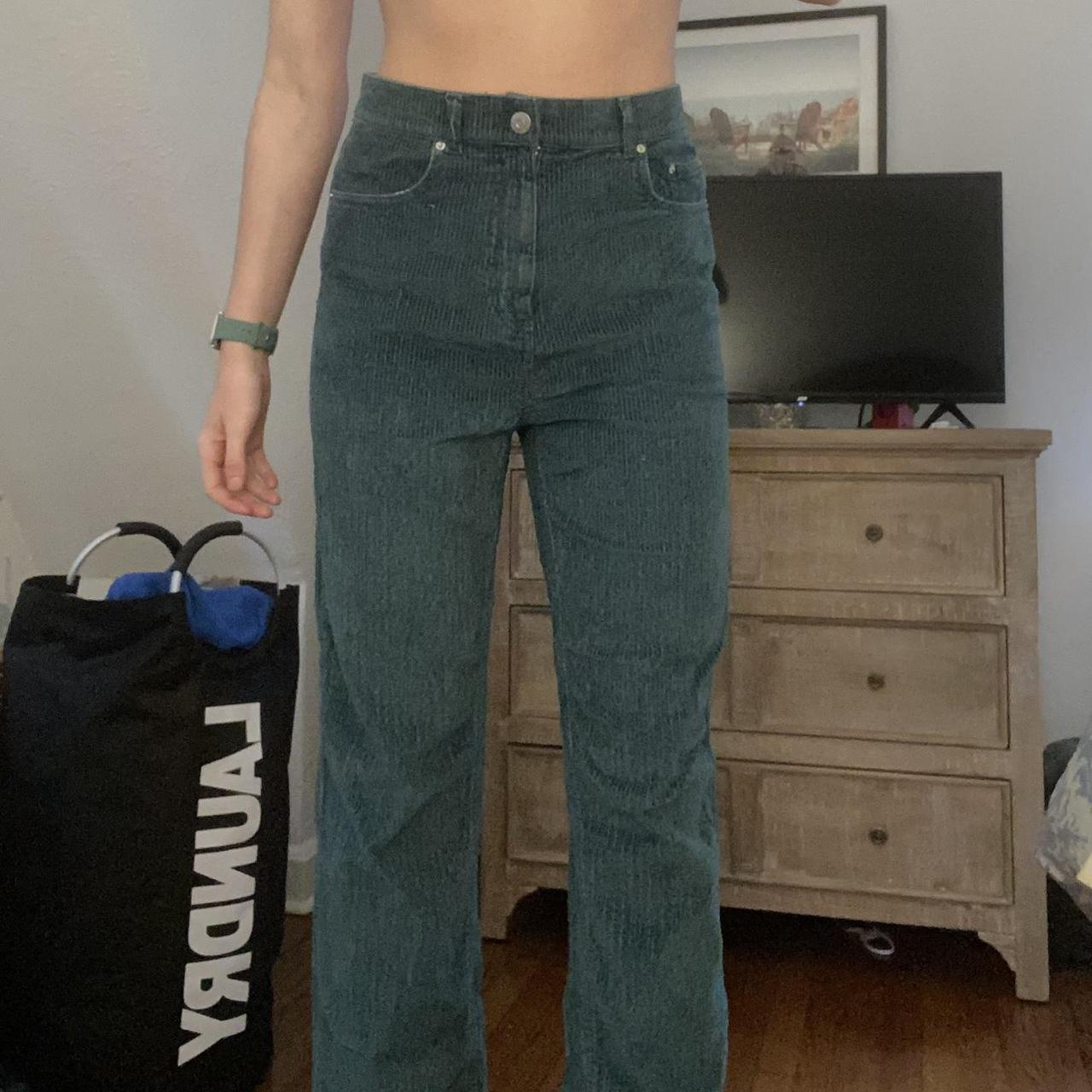 BDG Dark Green Corduroy Skater Pants. Can be worn... - Depop