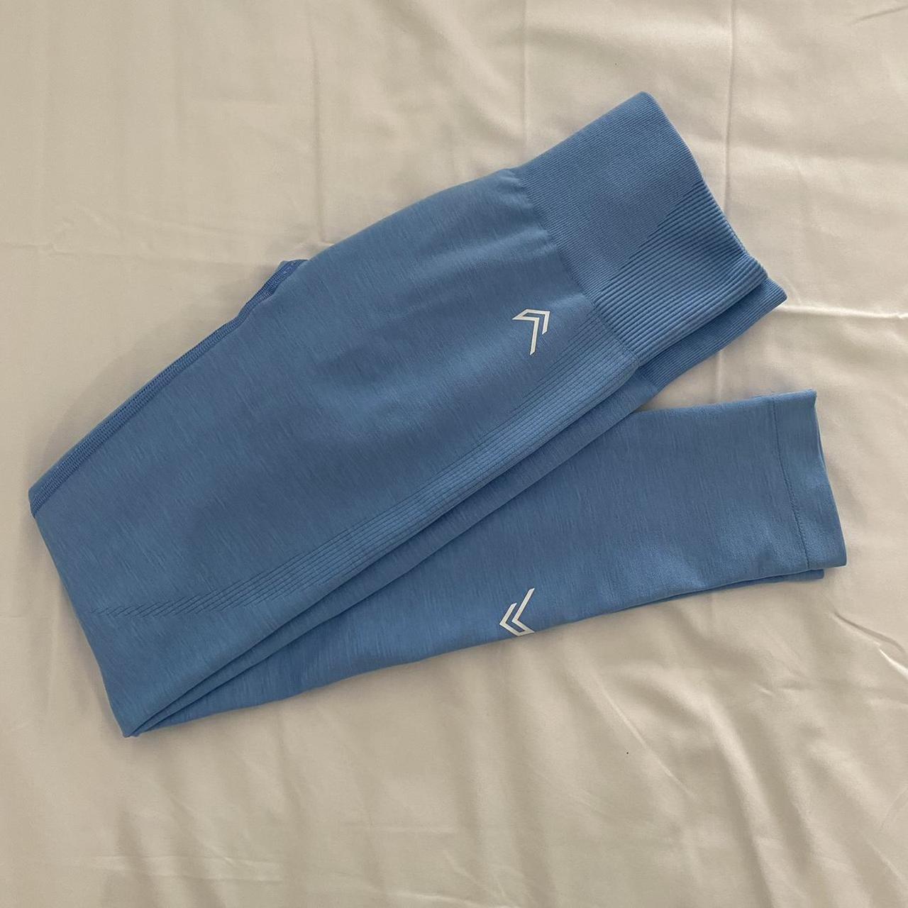 Oner Active classic seamless leggings in blue... - Depop