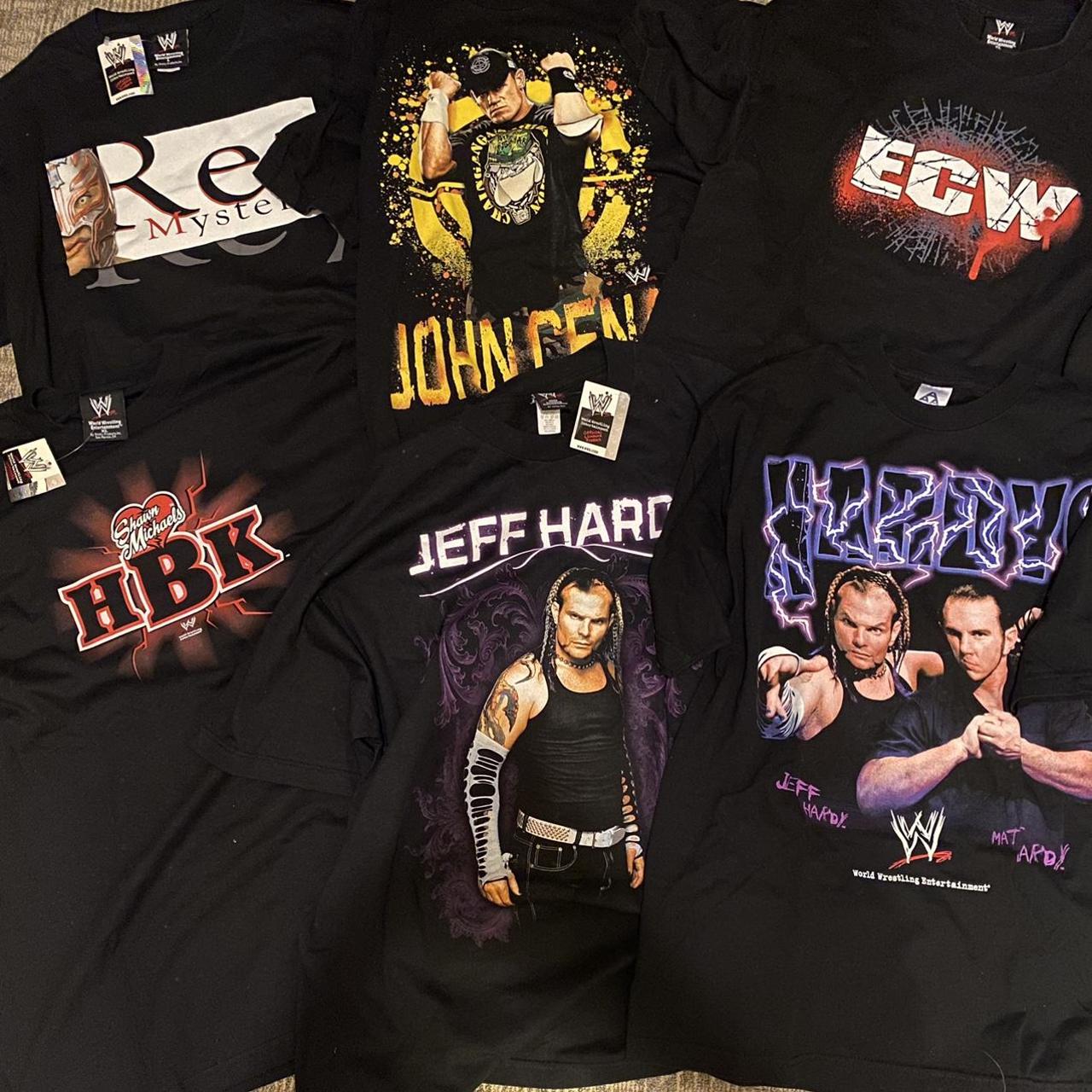 VINTAGE DEADSTOCK WWE WRESTLING SHIRTS! ALL L - XL... - Depop