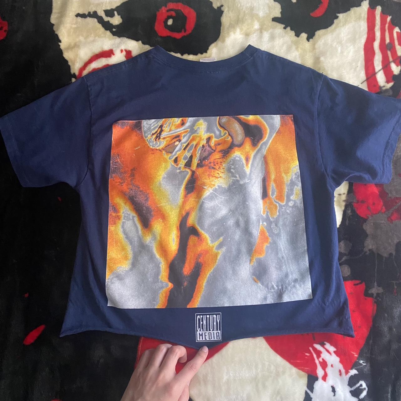 orthodox learning to dissolve cut & cropped t-shirt... | Depop