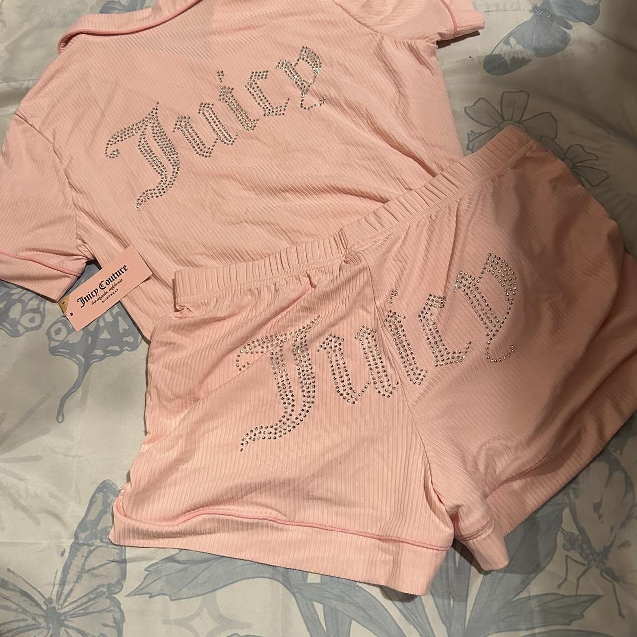 Juicy comfy pink bling bling pajama set 💟 - Depop