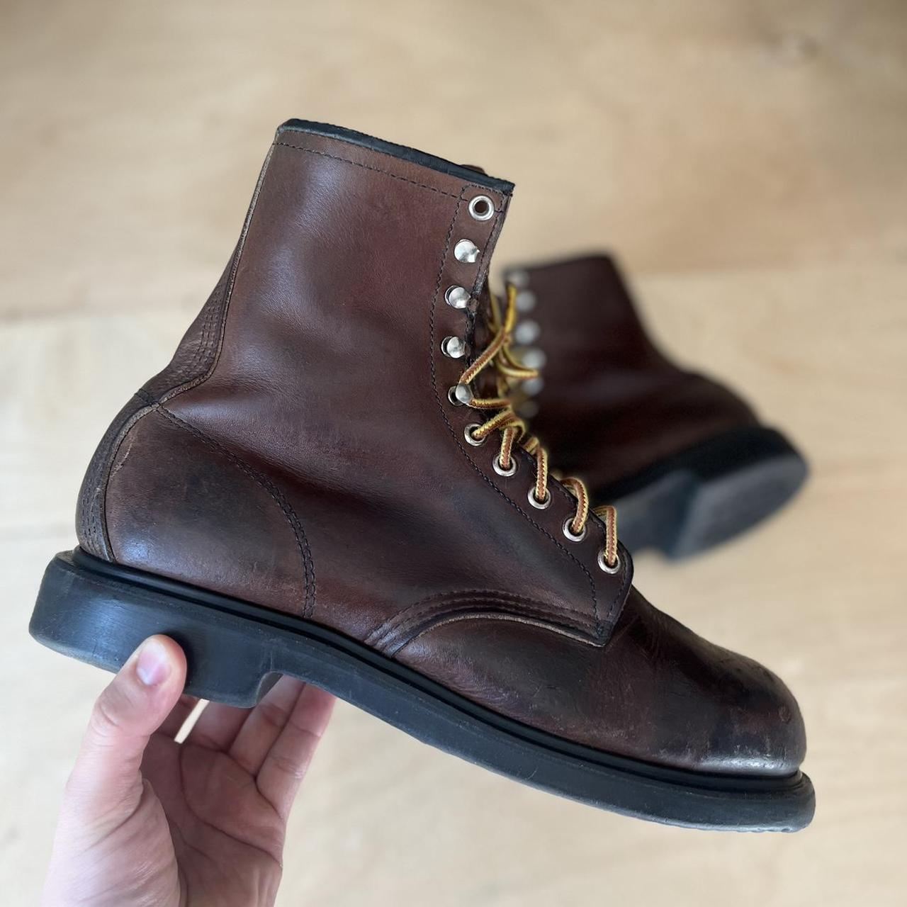 Red Wing Style 2233 Supersole 8” Safety Toe Leather... - Depop