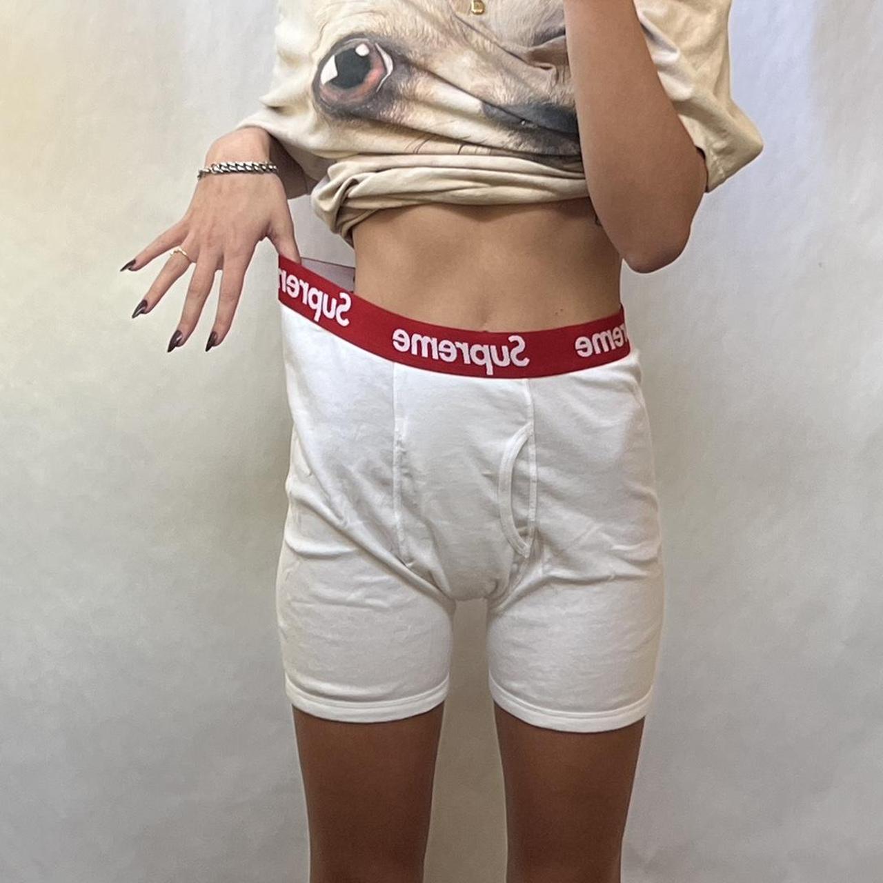 White Supreme Boxer Briefs These have never been... - Depop
