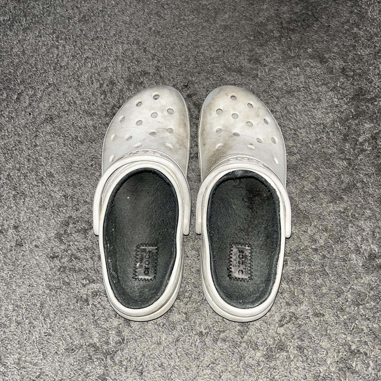 Crocs Fur lined Good condition (has marks on the... - Depop