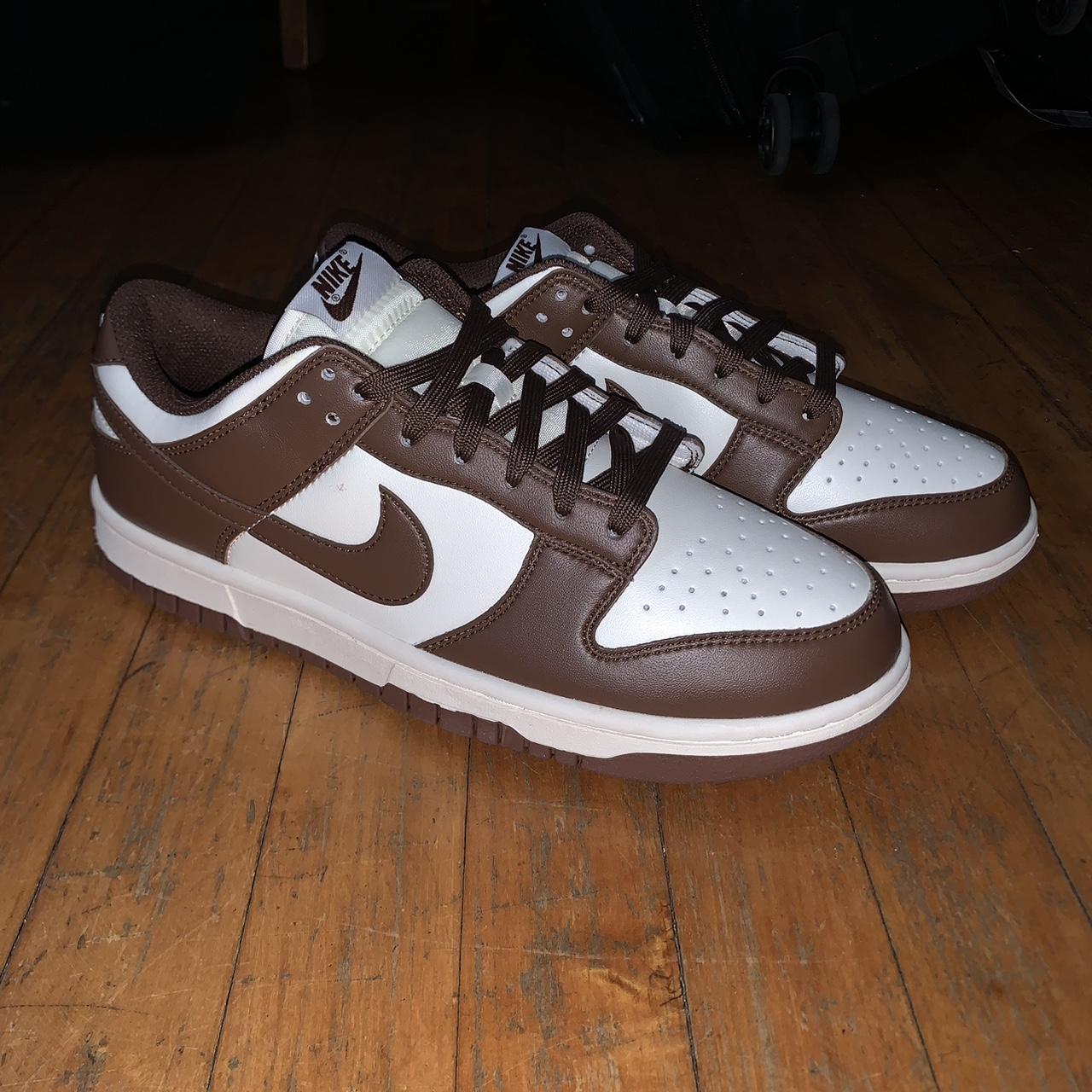 Nike dunk Brown Size 10 M/11.5 W #nike #dunk #brown - Depop
