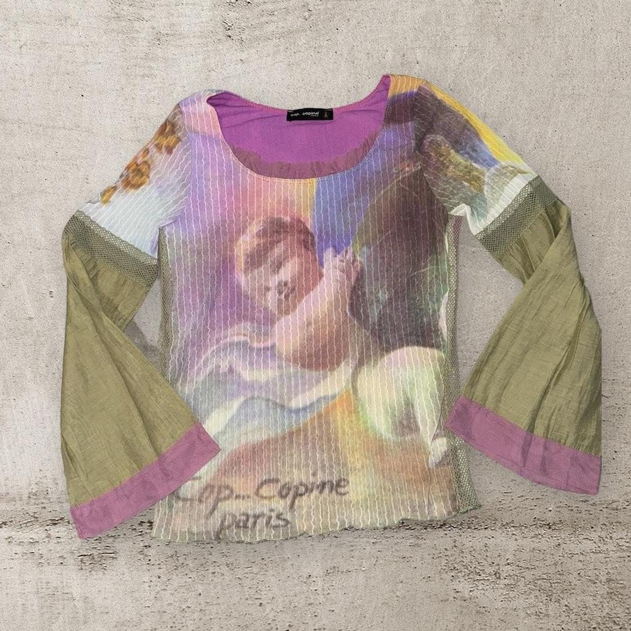 Super rare cop copine renaissance mesh top with baby... - Depop