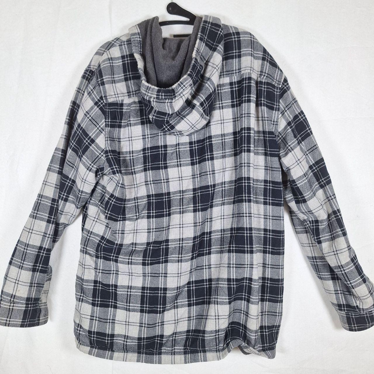 LL Bean Plaid button down light jacket size large... | Depop