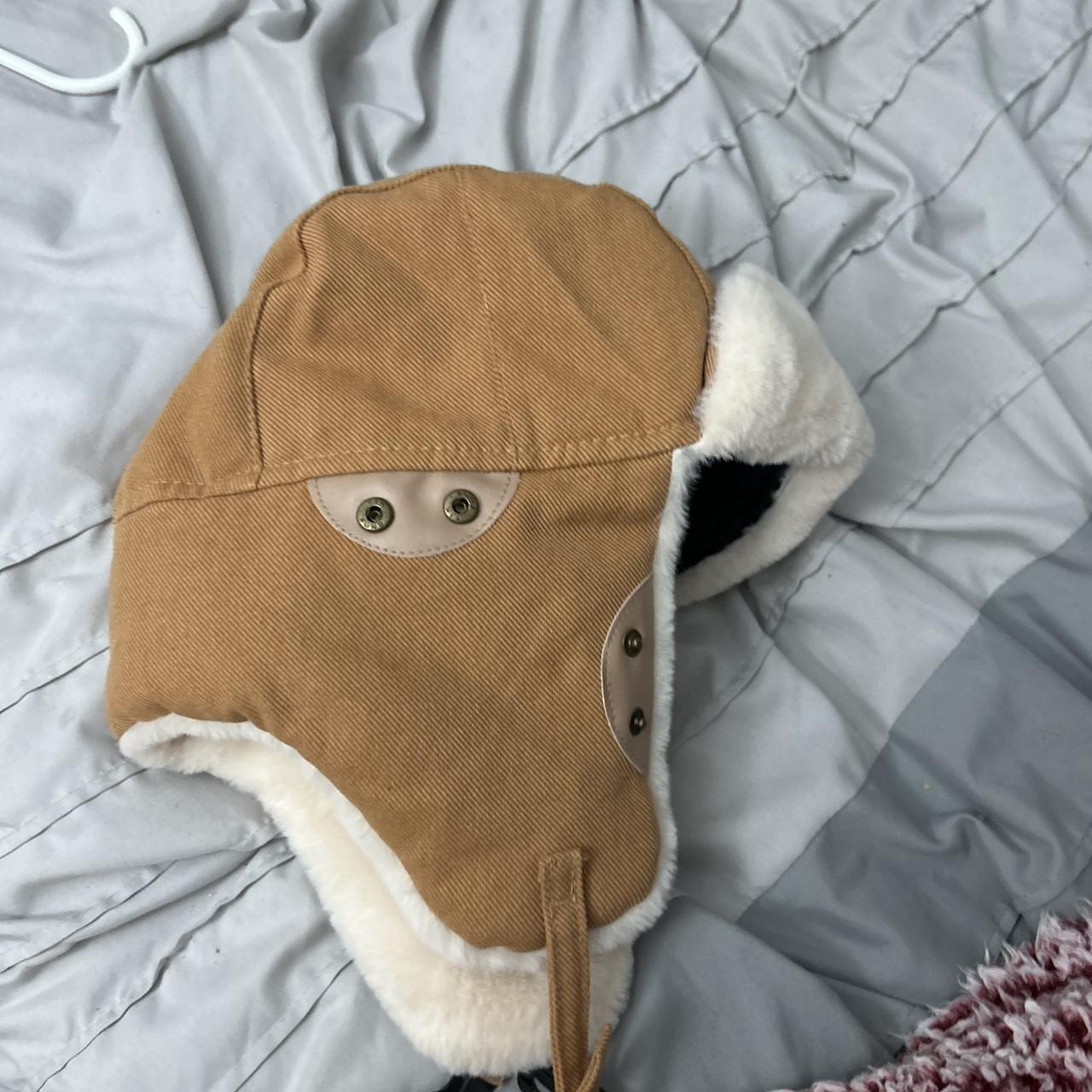 tan trapper hat - Depop
