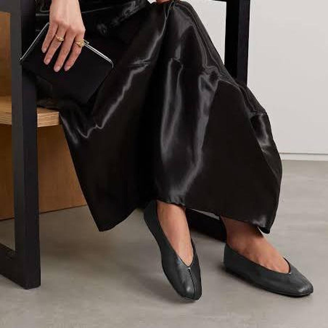 The Row Eva ballet flats in black Size 39 Only worn... - Depop