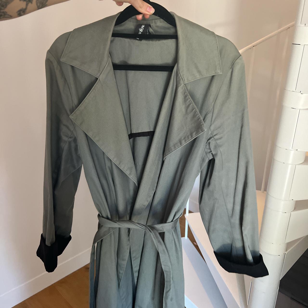 Stunning Kowtow trench in soft olive green colour.... - Depop