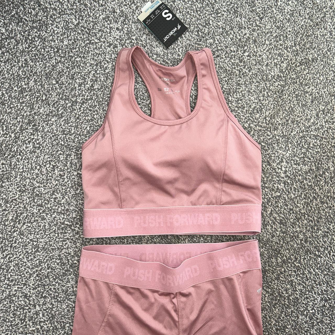 Primark pink gym set | size small would fit 10-12 |... - Depop