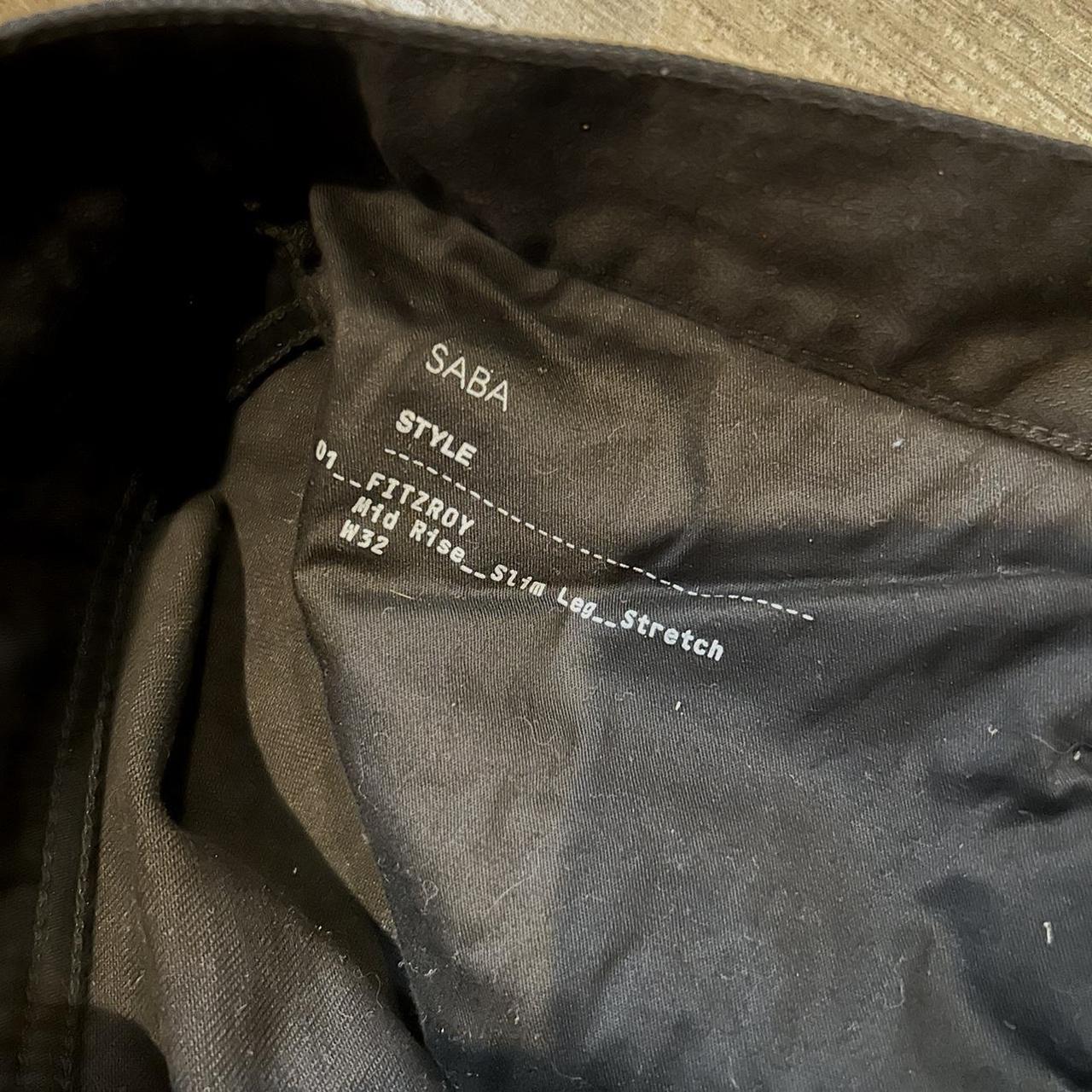 Men’s SABA slim leg black jeans- size 32 Mid-rise... - Depop