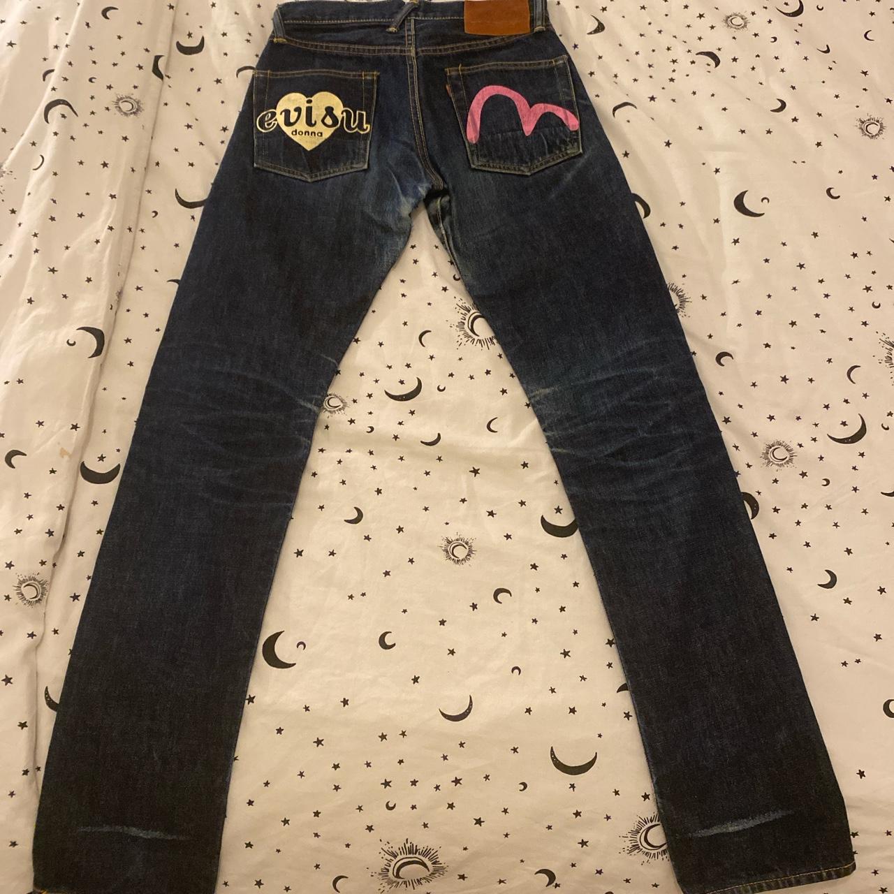 Evisu jeans~so nice and in rlly good condition as... - Depop