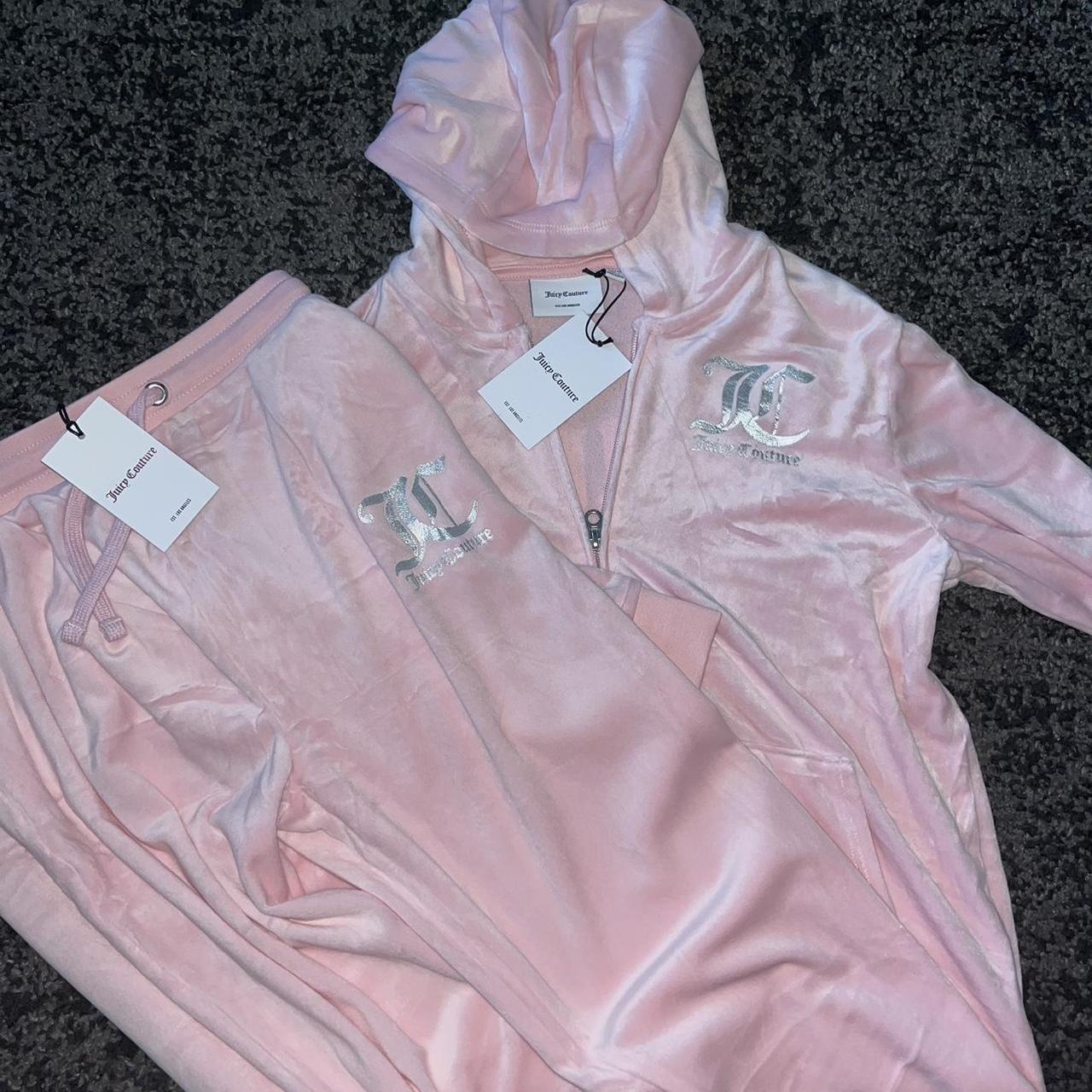 Juicy couture tracksuit Baby pink New with tags... - Depop